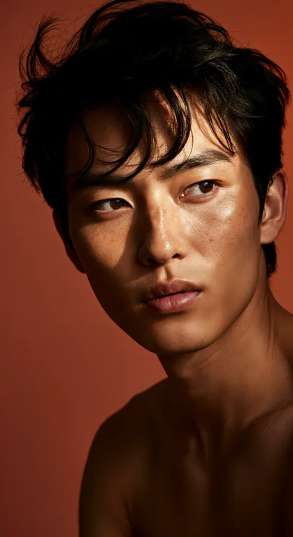 Visual Electric | Hyper-realistic studio portrait of an East Asian male ...