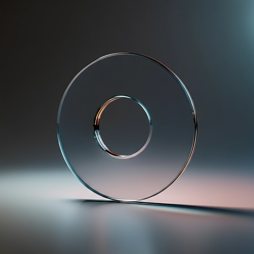 Visual Electric | asbtract transparent 3d glass image of one slim flat ...