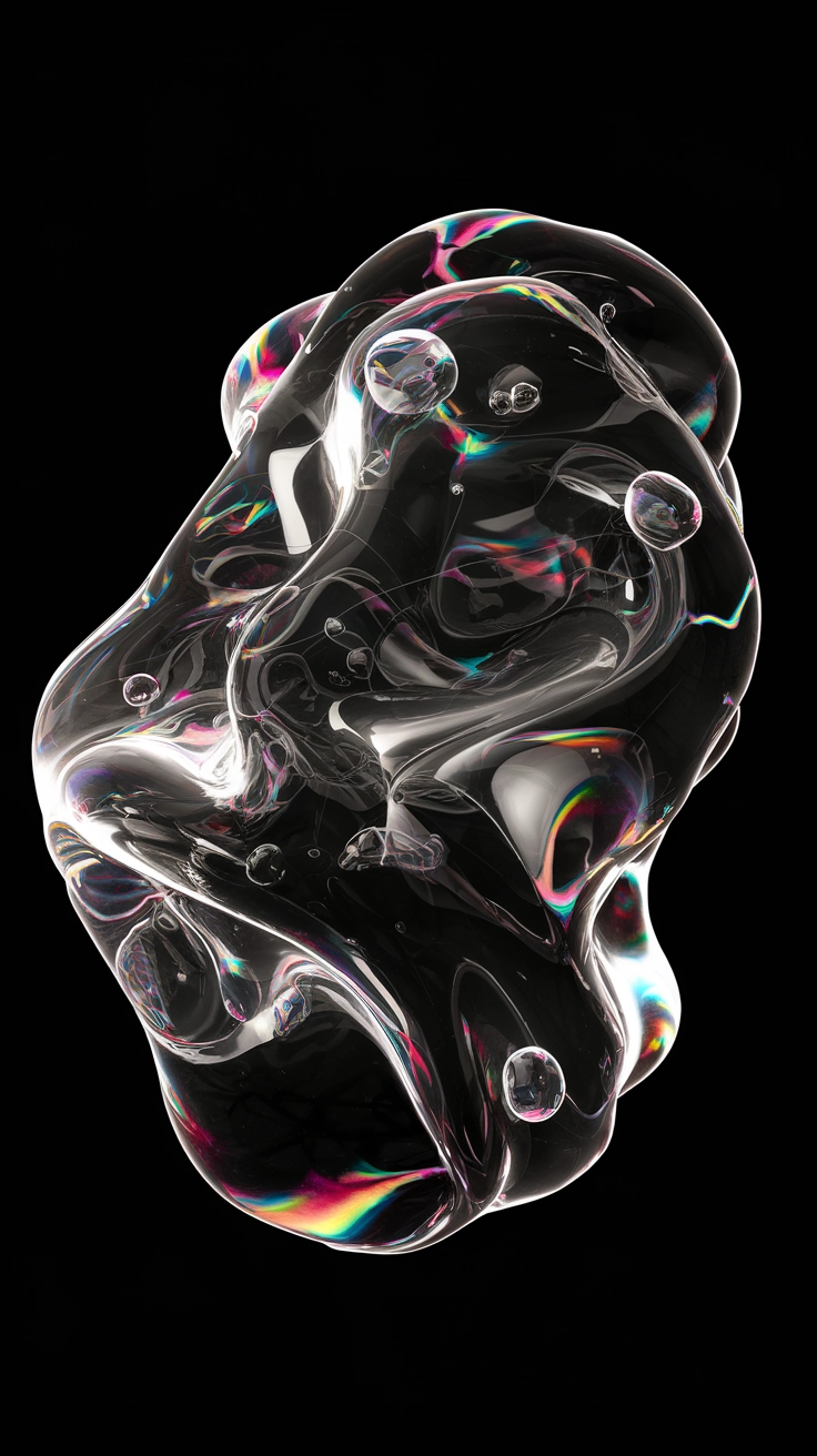 Visual Electric | Hyperreal black-and-white macro abstraction of a ...